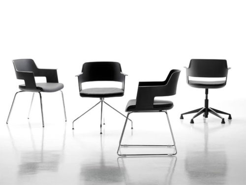 Silla Cappa de Forma 5 en versiones fija o Giratoria